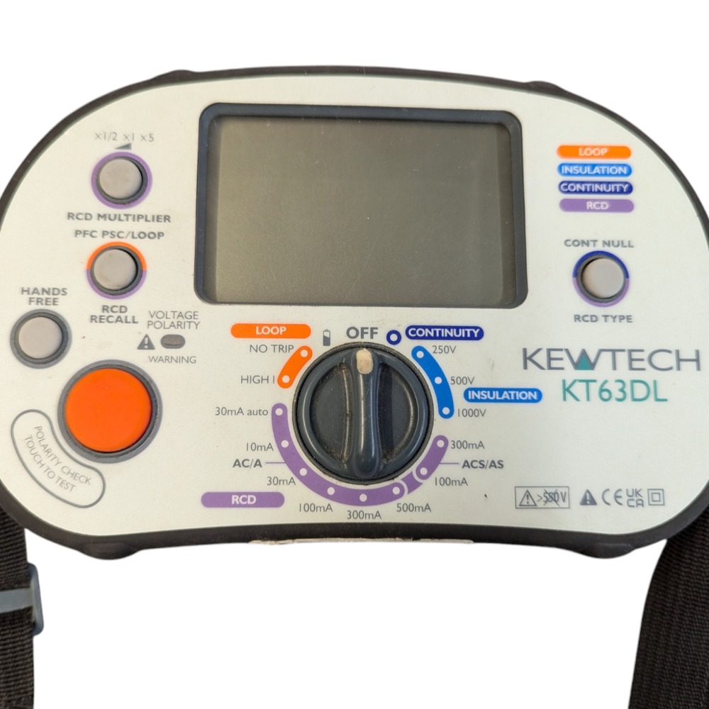 Pre-owned Kewtech KT63DL Electrical Tester - Own4Less